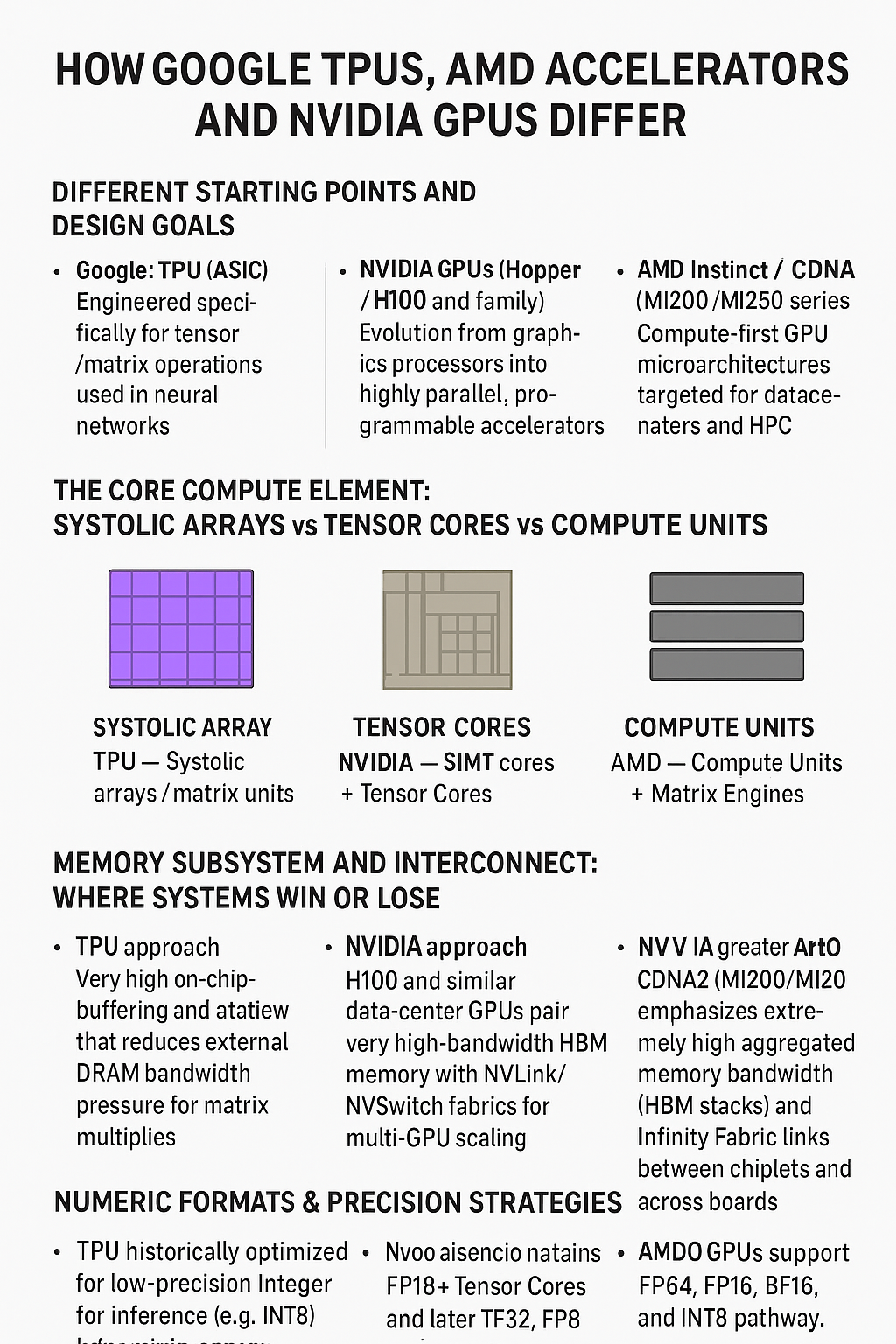 The Architectural Divide: Google TPU, AMD, and NVIDIA Processing Chips ...